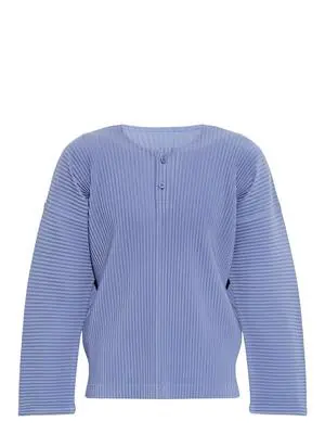 Issey Miyake Pleated Top - Blue