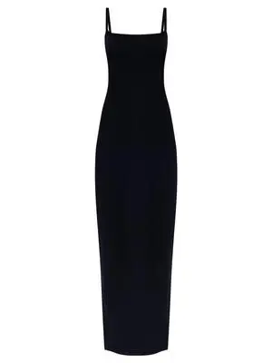Dsquared2 Sleeveless Maxi Dress With Slit - Black