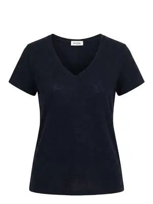 American Vintage V-neck T-shirt - Black