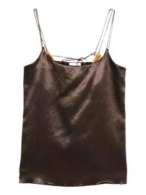 ALYSI Strapless Top - Brown
