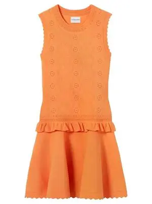 Claudie Pierlot Ruffled Hem Mini Dress - Orange