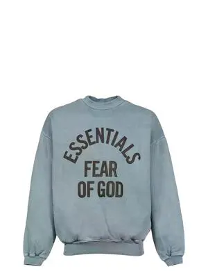 Fear Of God Logo Print Sweatshirt - Blue