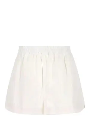 Fendi Elasticated-waist Mini Skirt - White
