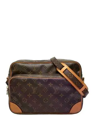 LOUIS VUITTON 2001 Monogram Nil Crossbody Bag Brown