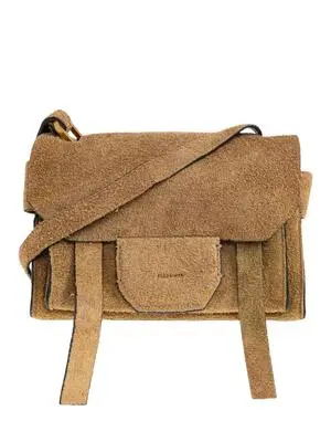 ALLSAINTS Mini Ursa Leather Cross Body Bag Brown