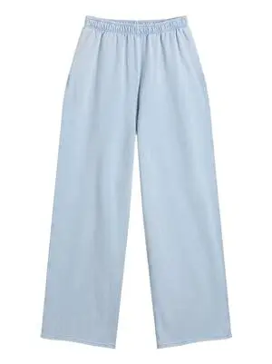Acne Studios Felin Washed Wide Leg Joggers - Dirty Blue