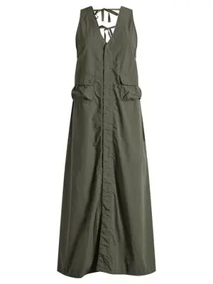 BEAMS Nylon Midi Dress - Olive