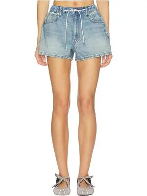 Alexander Wang Marathon Short With Crystal Drawcord - Blue
