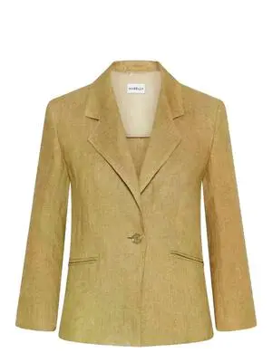 Marella Button Flax Blazer - Neutrals