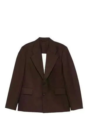 Séfr Amare Single-breasted Blazer - Brown