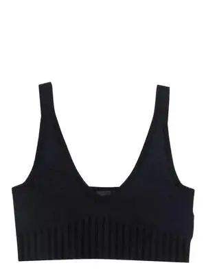 ALPHATAURI Ribbed V-Neck Top