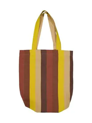 MARRAKSHI LIFE Striped Cotton Shoulder Bag - Multicolour