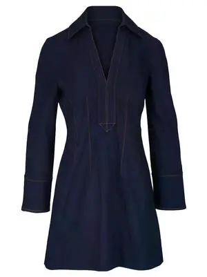Veronica Beard Raymond Denim Mini Dress - Blue