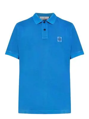 Stone Island Short-sleeve Polo Shirt - Blue