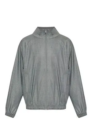 American Vintage Striped Zip-up Jacket - Grey