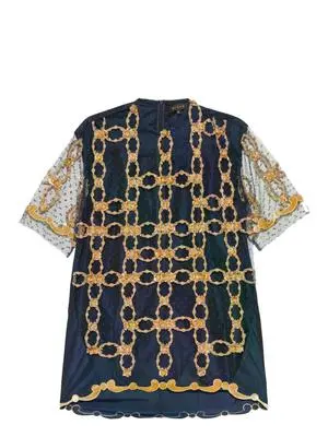 Biyan Tulle Blouse - Blue