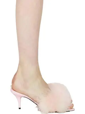 Balenciaga Boudoir Mules - Pink