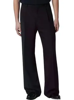 LARDINI Pleated Straight Trousers - Blue