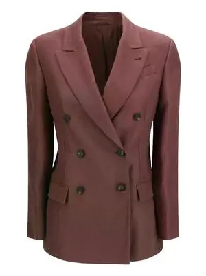 Brunello Cucinelli Double-breasted Blazer - Red