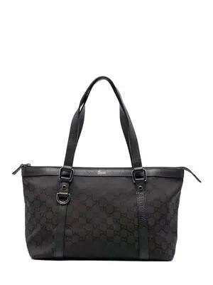 Gucci Gg Canvas Abbey D-ring Tote Bag - Brown