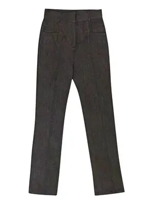 Callipygian Straight-leg Trousers - Black