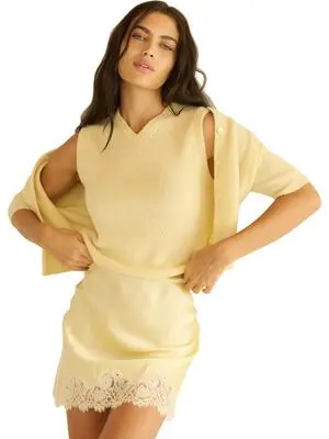 DÔEN Winston Cashmere Vest Gateau