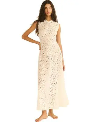 DÔEN Adelana Organic Cotton Voile Dress - Salt