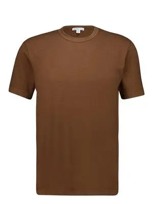 JAMES PERSE Gingerbread Crew Neck T-Shirt Brown
