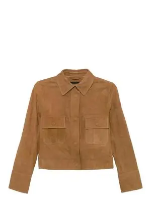 Peuterey Suede Jacket Brown