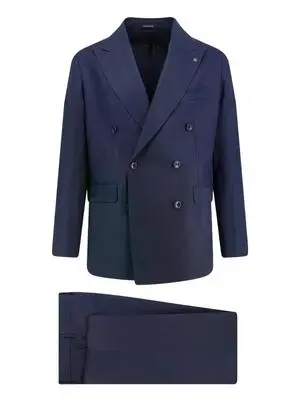 Tagliatore Double-breasted Suit Blue
