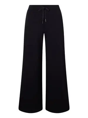 Spanx Airessentials Stretch-jersey Wide-leg Sweatpants - Black