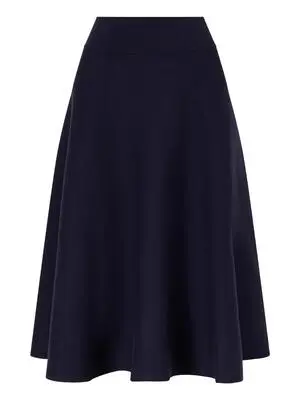 THE FRANKIE SHOP July Woven Midi Skirt - Blue