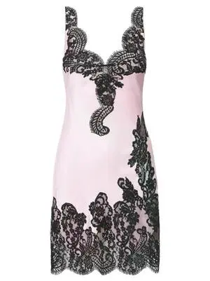 IL VOLO Cara Lace Detail Mini Dress - Pink
