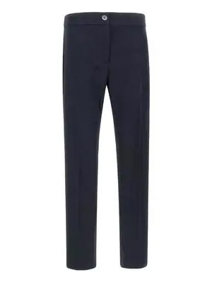 ELENA MIRÒ Pressed-crease Trousers - Blue