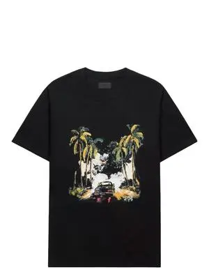 RtA Colin Oversized Graphic T-shirt - Black