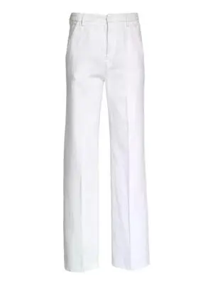 DONDUP Wide Leg Trousers - White