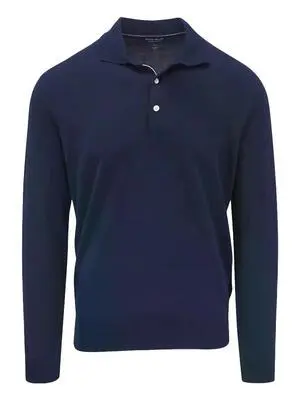 Peter Millar Long-sleeve Polo Shirt - Blue
