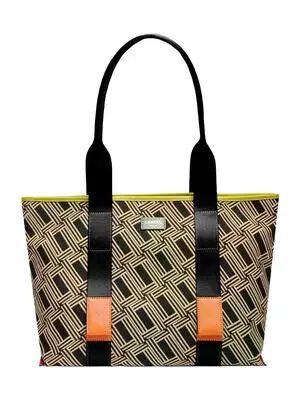 LANCEL Medium Jacquard Tote Bag - Neutrals