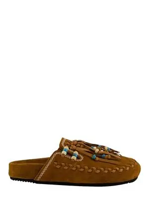 Alanui Journey Suede Mules - Brown