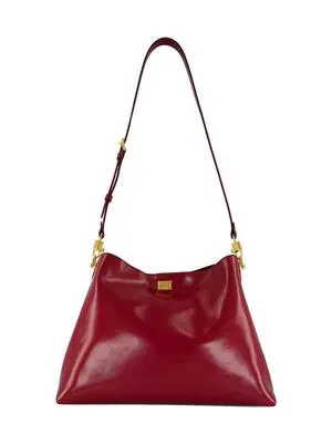 Dolce & Gabbana Large Vittoria Calfskin Shoulder Bag - Red