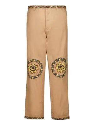 BAZISZT Nali Straight Leg Pants - Brown