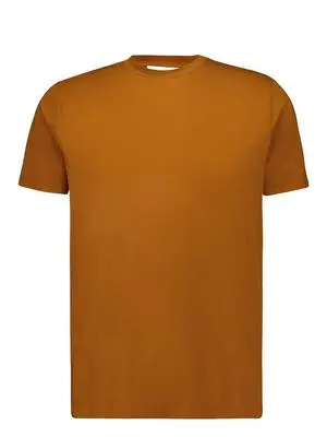 Boglioli Copper Cotton Crew Neck T-shirt - Orange