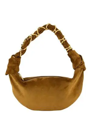 Saint Laurent SAINT LAURENT Caramel Cognac Amalia Mini Hobo Brown