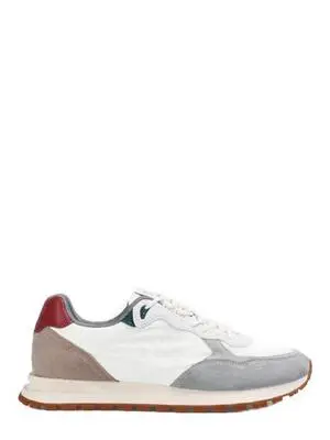 SCALPERS Scalpers Suede Skull Contrast Sneakers Whiteburgundy
