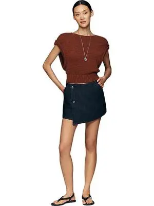 Good American Denim Skort - Indigo