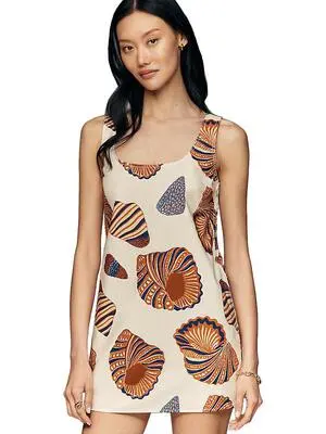 SIMONMILLER Sahara Linen Sleeveless Mini Dress - Natural Shell