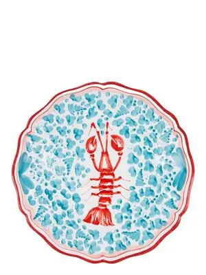 LES-OTTOMANS La Menagerie D'été Lobster Dinner Plate - Multicolour