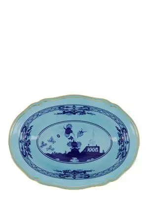 GINORI 1735 Oriente Italiano Oval Porcelain Bowl - Blue