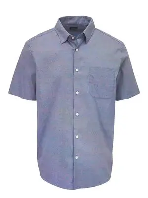 Faherty Brand Pocket Print Shirt - Blue