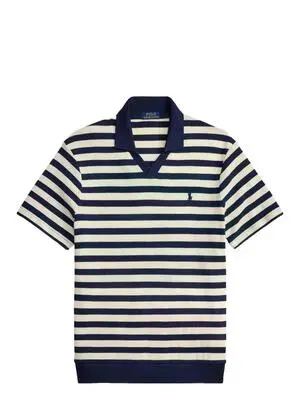 Polo Ralph Lauren Striped Short-sleeve Polo Shirt - Blue